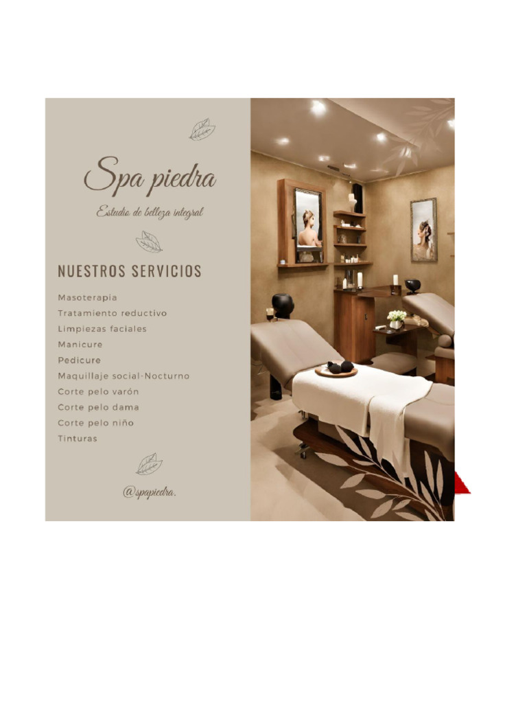 Servicios y Estilo del Spa Piedra | PDF | Color