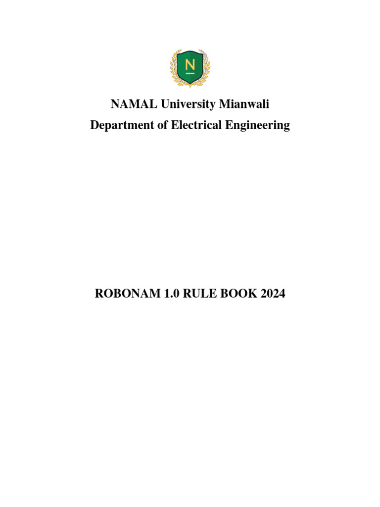 Robonam1.0 Rule Book | PDF