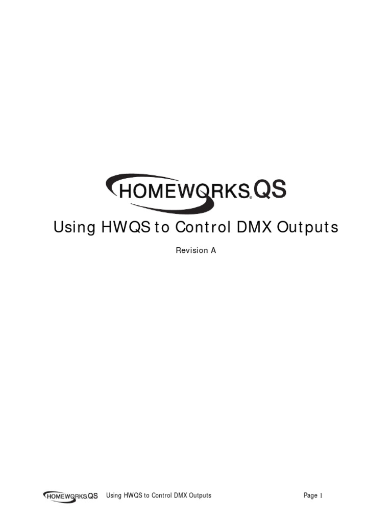 Using HWQS To Control DMX Outputs | PDF | Computing | Computer Science