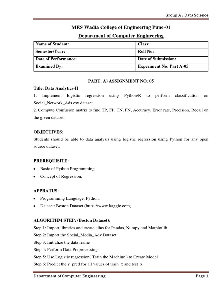 MES Wadia College of Engineering Pune-01 Department of Computer ...