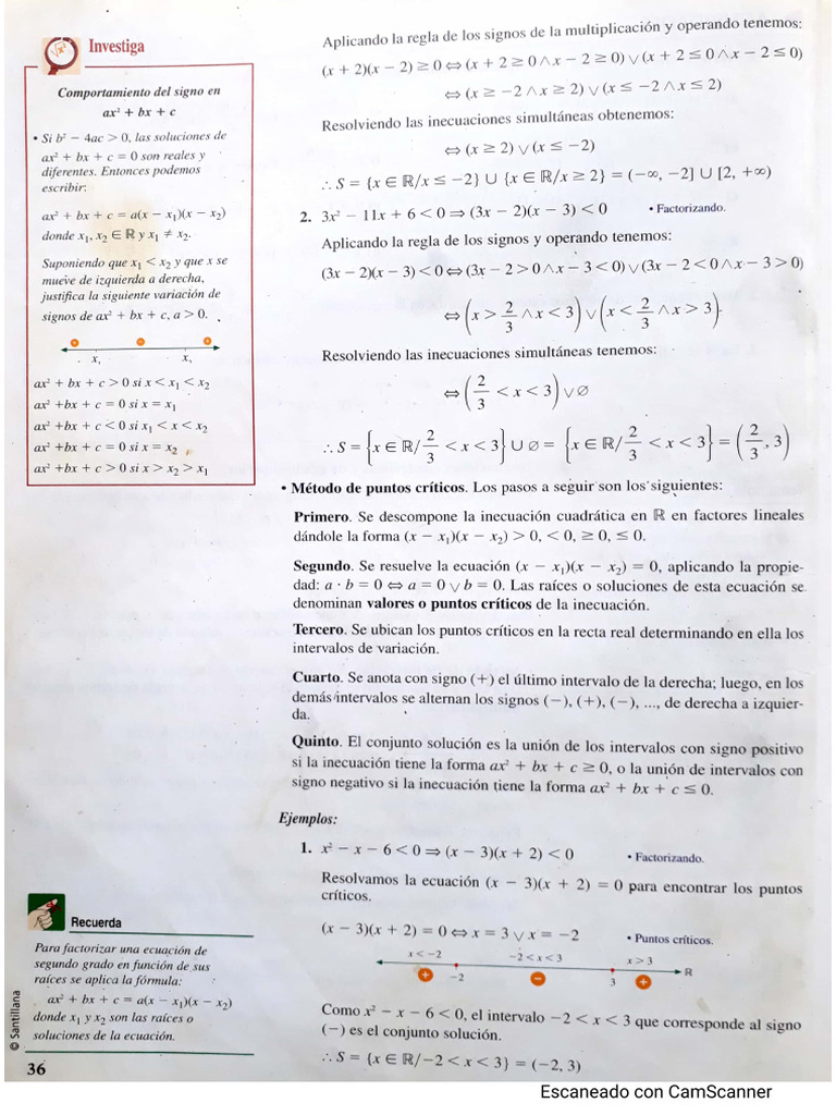 2024 11 Desigualdades, Inecuaciones Guía No 2 Ed Santillana | PDF