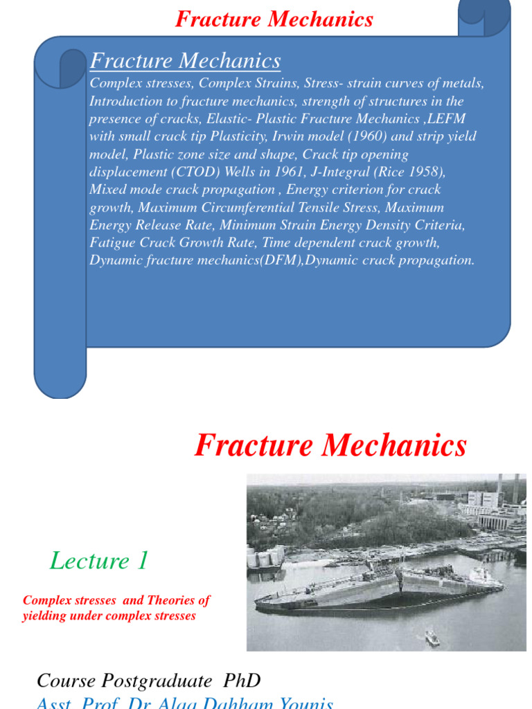 Lecture 1 Introduction | PDF | Stress (Mechanics) | Fracture Mechanics