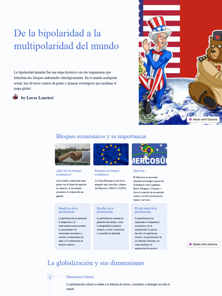 De La Bipolaridad A La Multipolaridad Del Mundo | Descargar gratis PDF ...