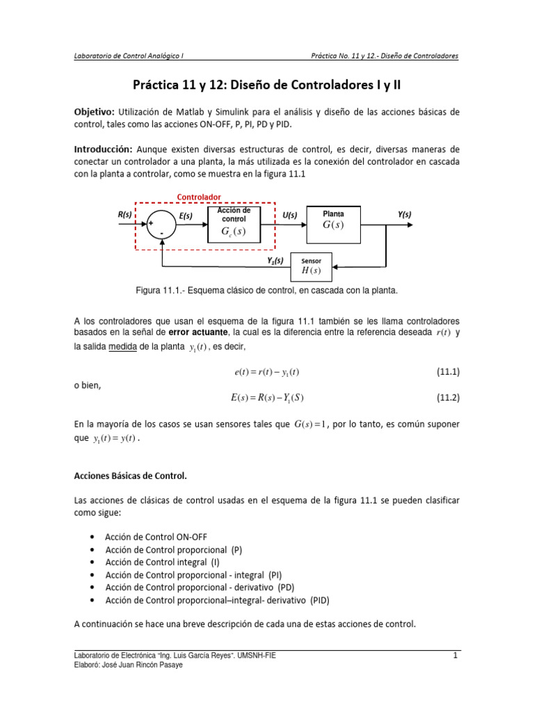 Diseño de Controladores con Matlab | PDF