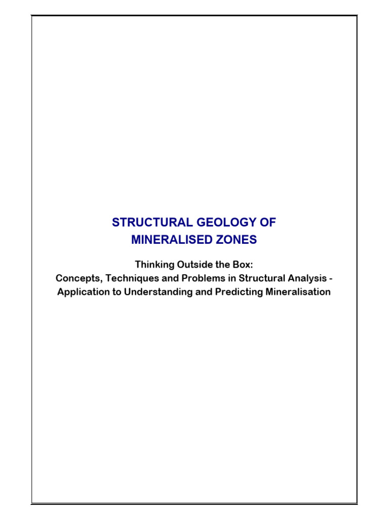 07 - Thinking Outside The Box With Structural Geology | PDF | Structural Geology | Geology
