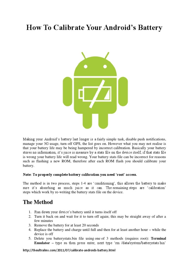How To Calibrate Your Android | PDF | Calibration | Android (Operating ...