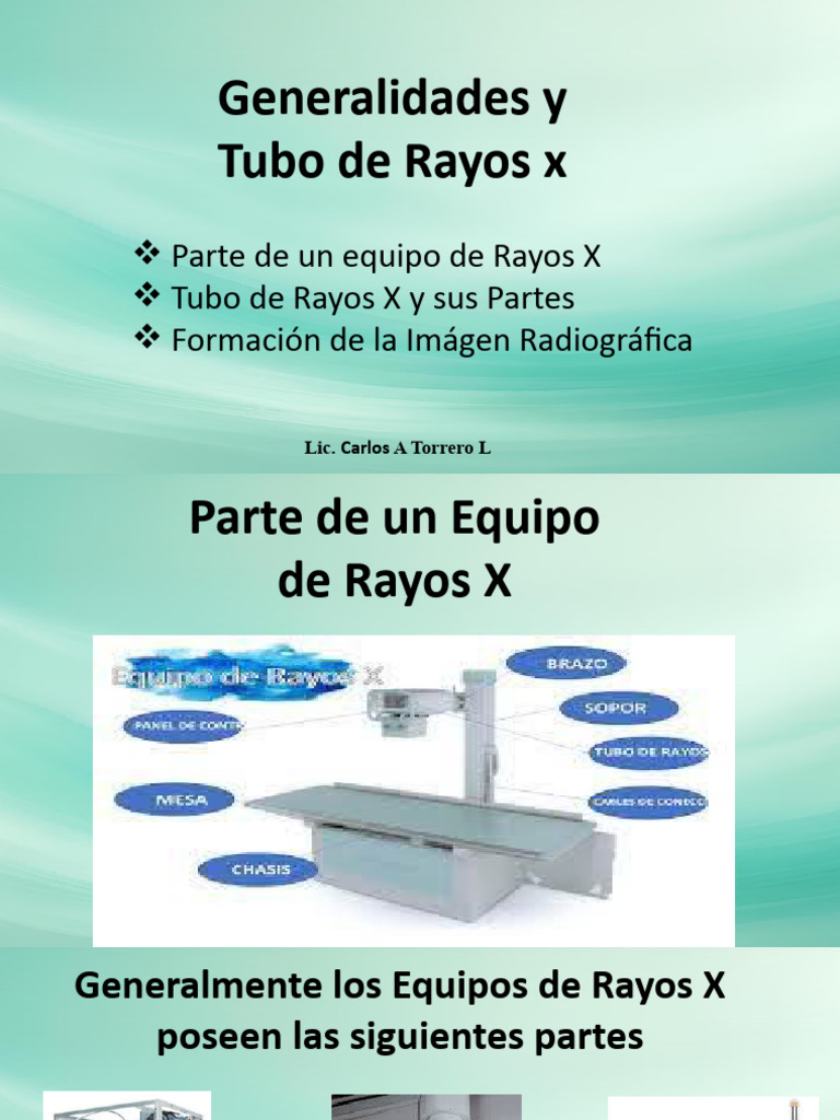 Componentes del Tubo de Rayos X | PDF | Rayo X | Corriente eléctrica