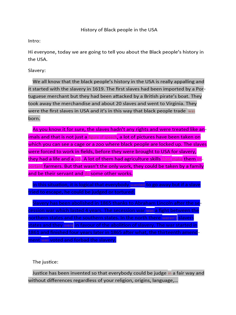 Black History in the USA: Struggles & Progress | PDF | Black Panther ...