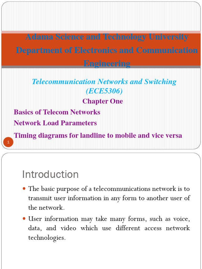 1.2. Basics of Telecom Networks | Download Free PDF | Computer Network | Public Switched ...