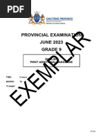 Grade - 9 - Term - 2 - Investigation - 2024 Memo | PDF | Dependent And ...