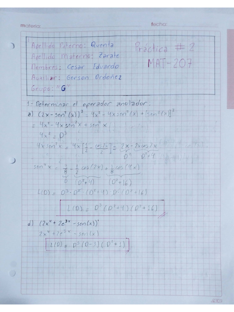 Práctica 2 Ecuas | PDF