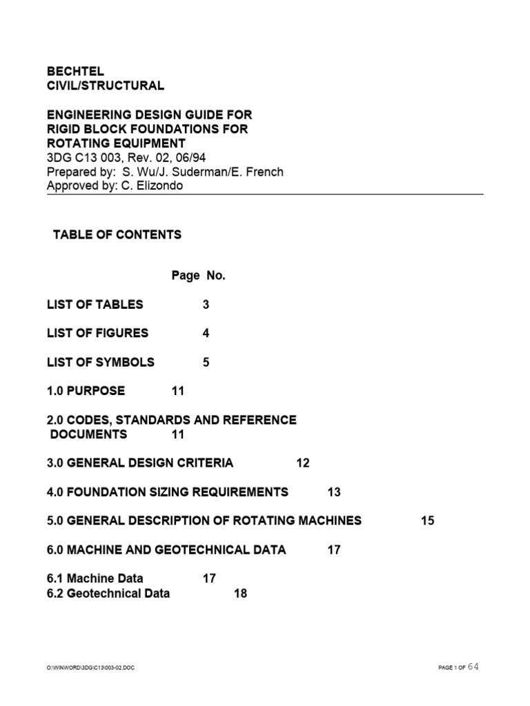 Rigid Block Foundations for Rotating Equipment | PDF | Deep Foundation ...