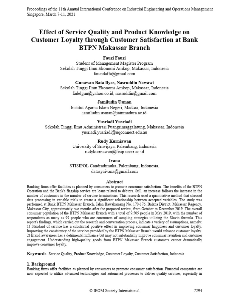 Customer Knowledge Pdf Customer Satisfaction Customer