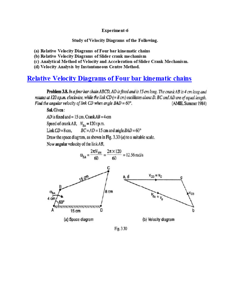 7-Experiment-7-Velocity Diagram | PDF | Acceleration | Kinematics