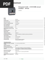 Product Data Sheet: Easypact CVS - CVS630F ETS 2.3 Circuit Breaker ...