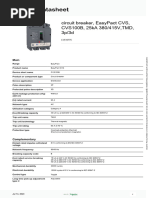 Product Data Sheet: Easypact CVS - CVS630F ETS 2.3 Circuit Breaker ...