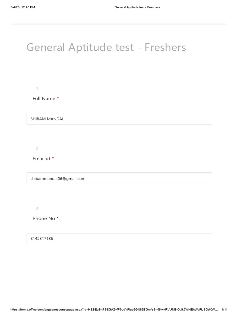 Aptitude Test for Freshers | PDF | Economies