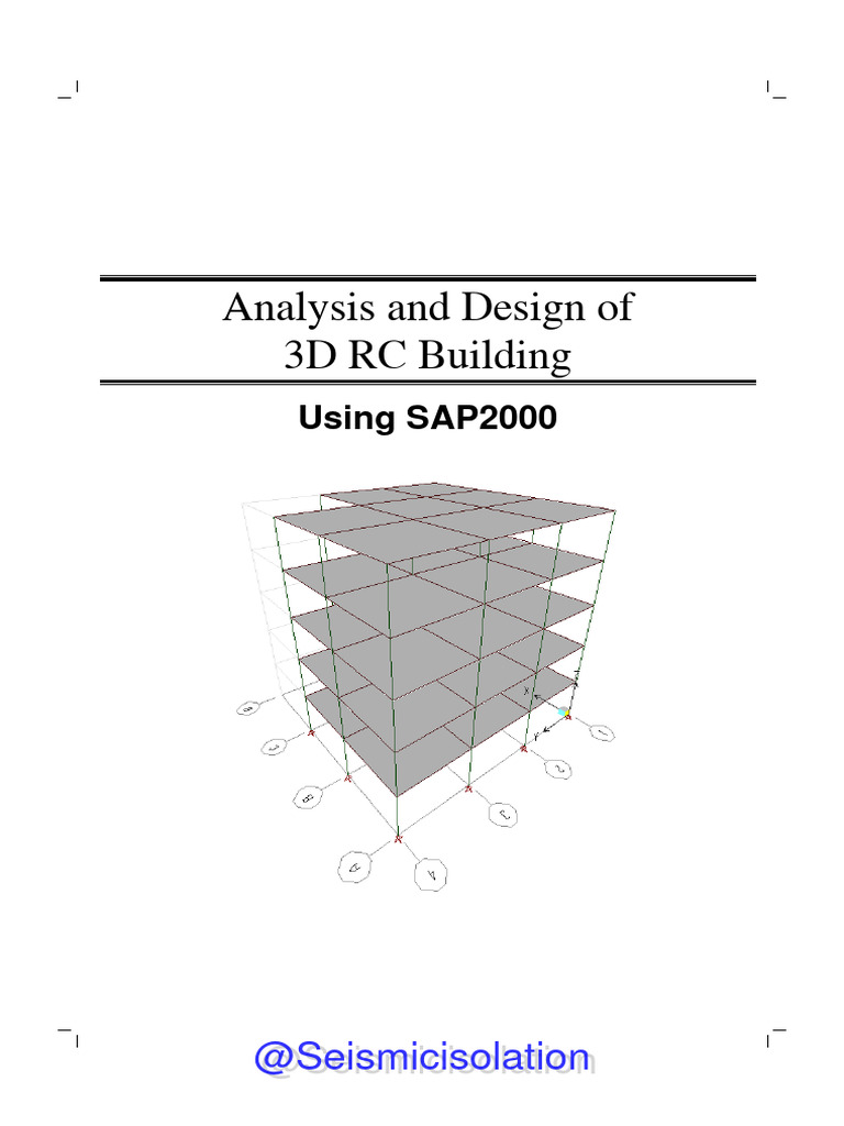 3D RC Building Design with SAP2000 | PDF | Beam (Structure) | Computing