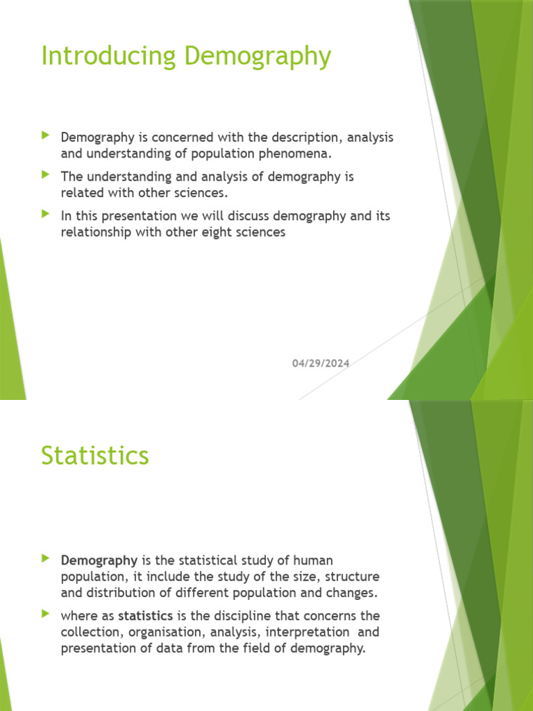 Relationship Between Demography and Other Sciences - Group 2 | PDF | Demography | Geography