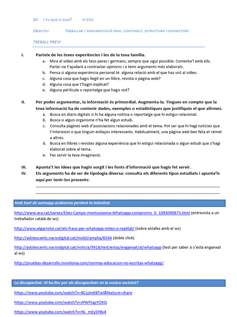 Fitxa Arguments | PDF