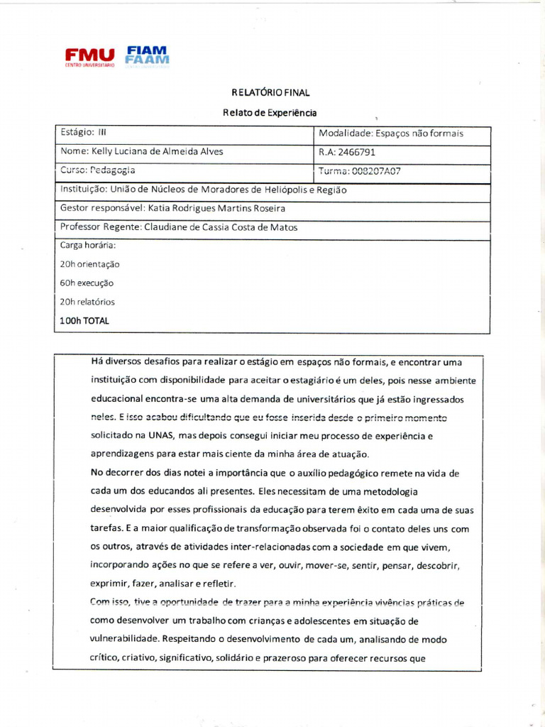 Relatório Final Oficial | PDF