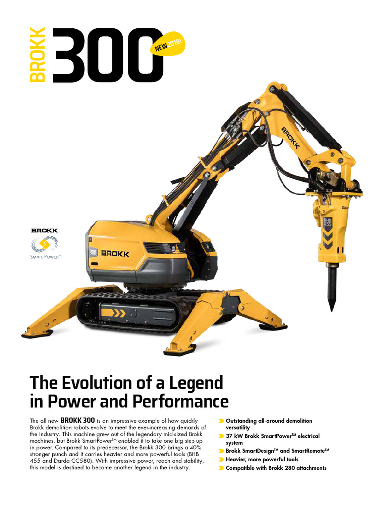 Brokk 300 | PDF | Mechanical Engineering | Manufactured Goods