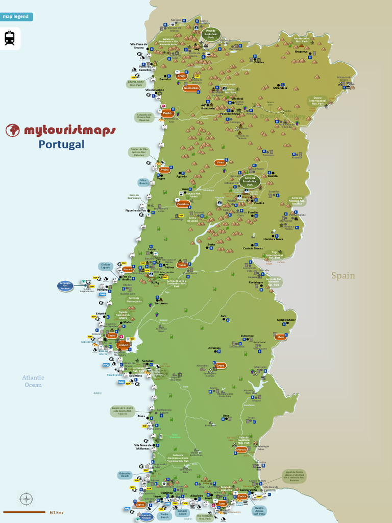 Mapa Turístico de Portugal | PDF