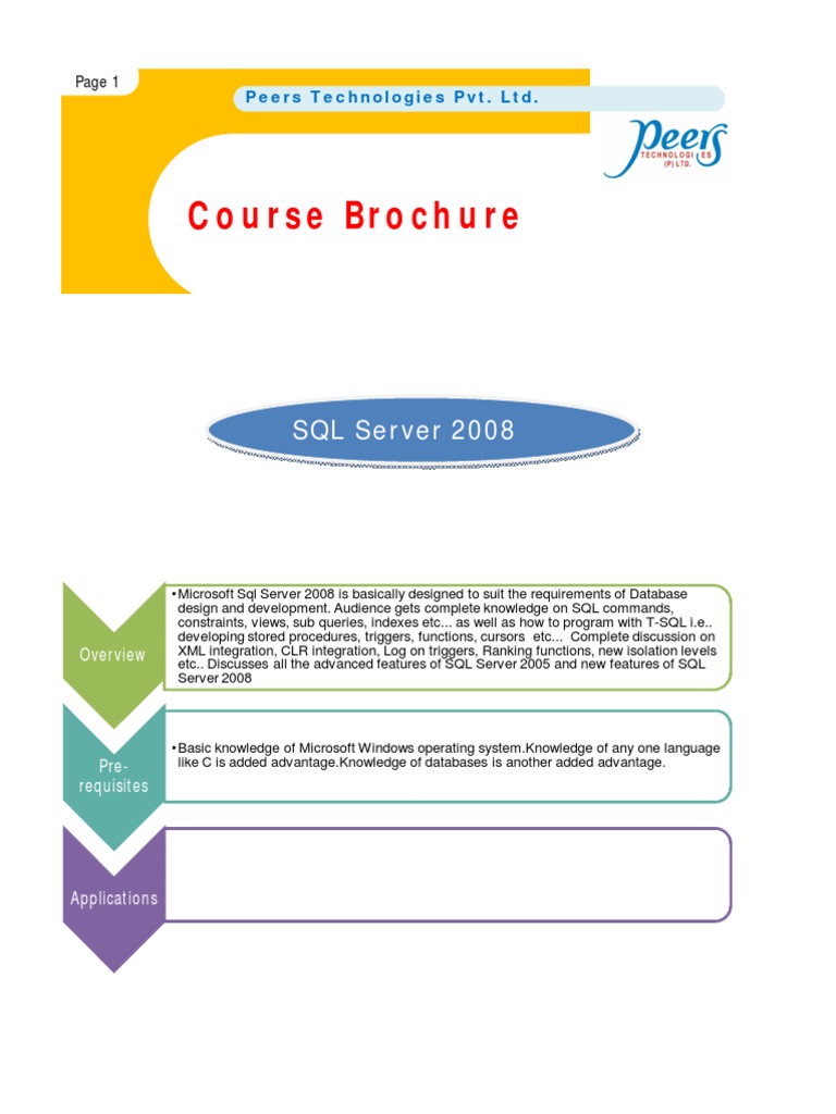 SQL Server 2008 | PDF | Microsoft Sql Server | Sql