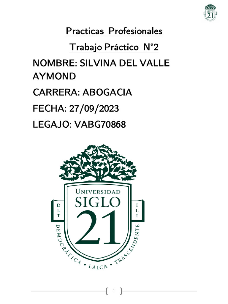 TP2 - Caso 1 - Práctica Profesional | PDF | Documento de identidad | Gobierno