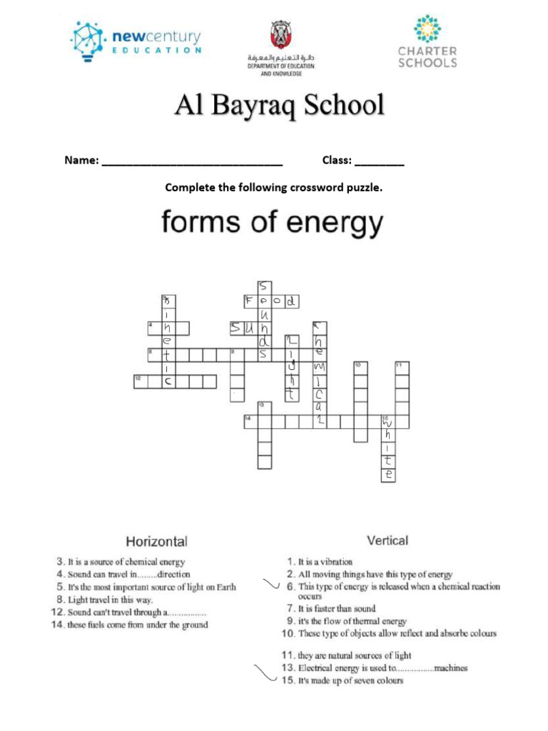 Crossword Puzzle Worksheet | PDF