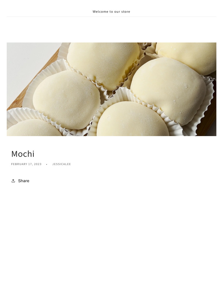 Mochi | PDF | Dough | Food And Drink Preparation