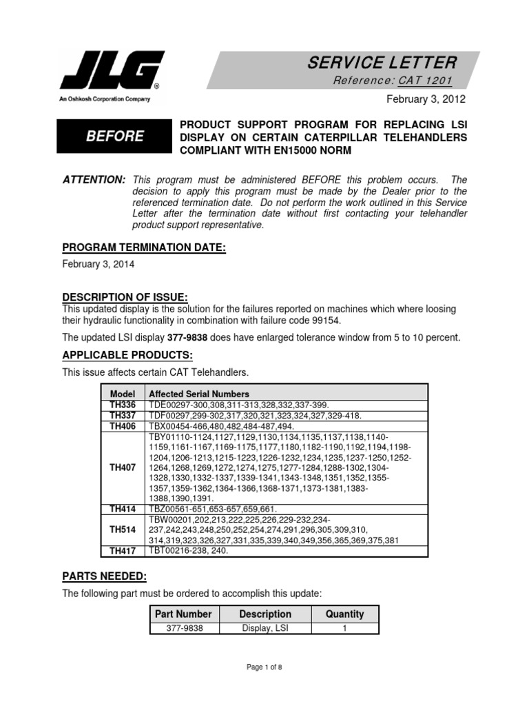 Updated LSI Display | PDF | Elevator | Calibration