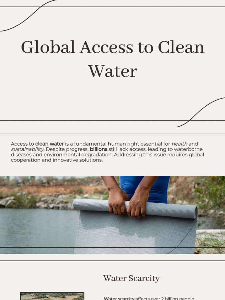 Global Access To Clean Water | PDF