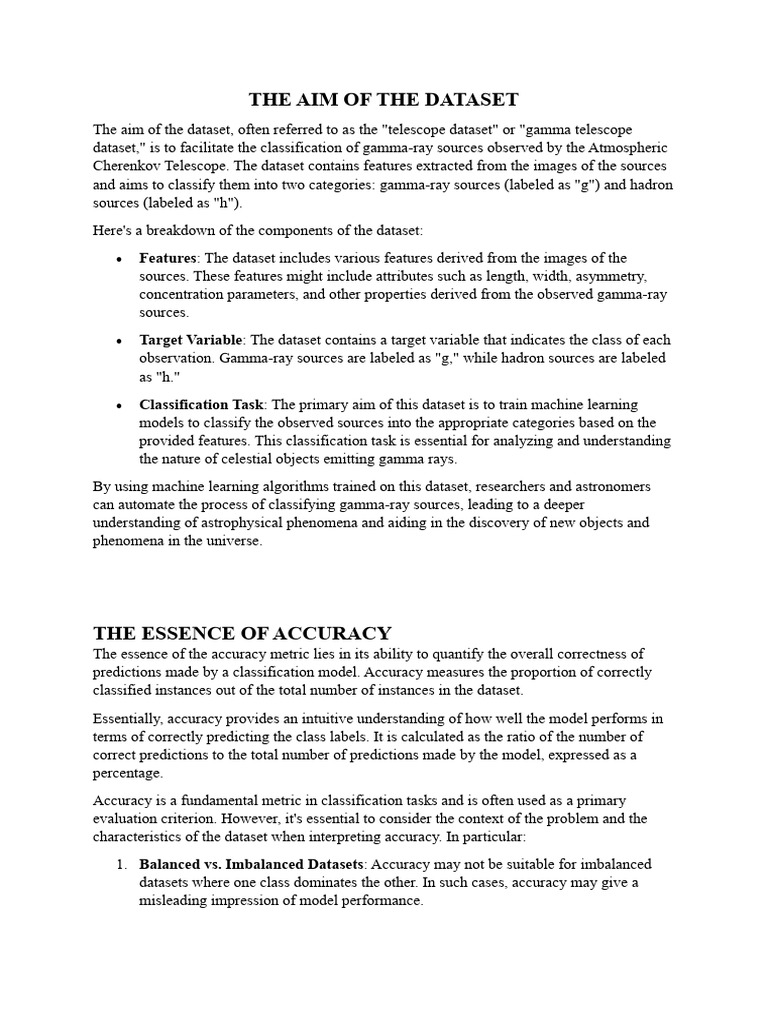 Gamma-Ray Source Classification Dataset | PDF | Statistical ...