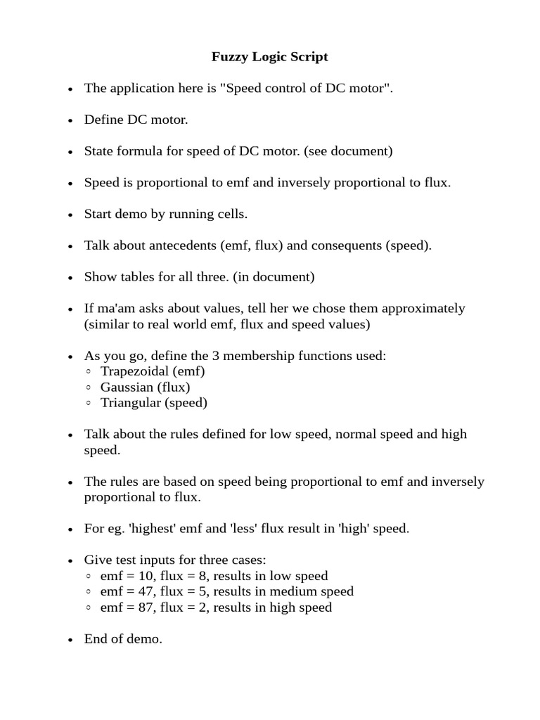 Fuzzy Logic Script | PDF Fuzzy Logic Script | PDF