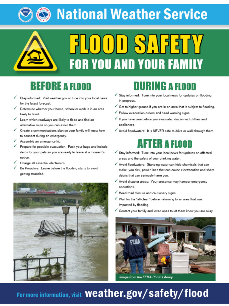 Flood Safety National Weather Service | PDF | Flood | National Weather ...