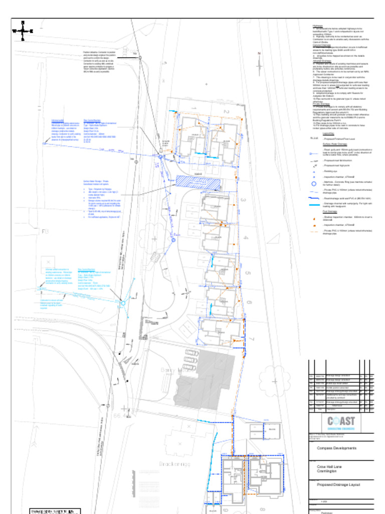 Proposed Drainage Layout-1270614 | Download Free PDF | Sanitary Sewer ...