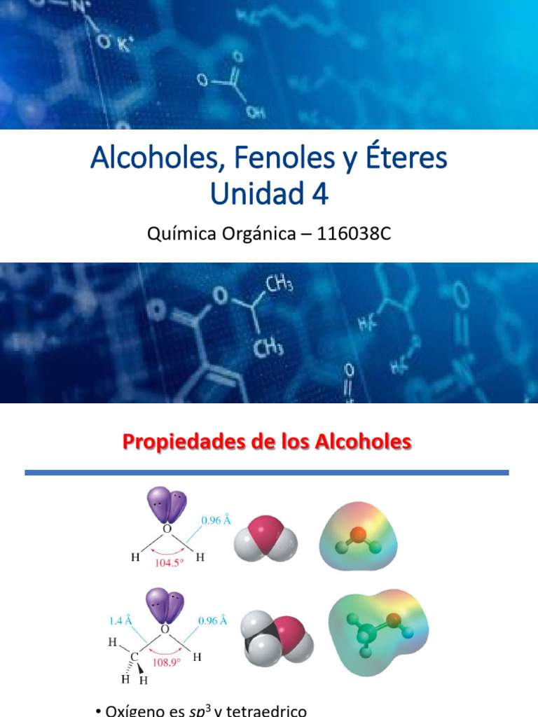 QO - IV - Alcoholes Fenoles y Éteres | PDF | Éter | Cetona