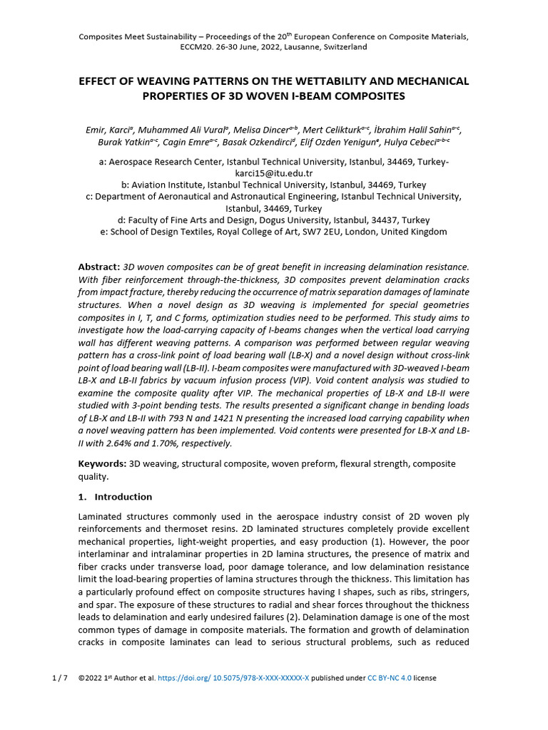 Fullpaper Karci Emir | PDF | Composite Material | Building Engineering