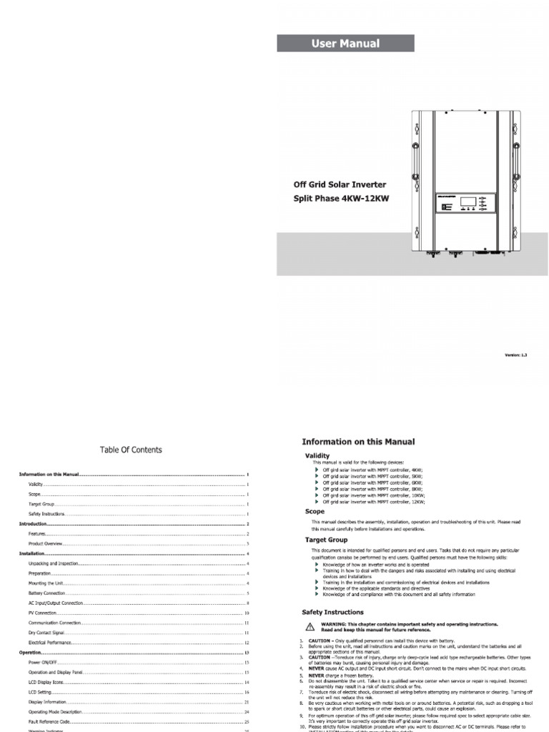 Split Phase Manual | PDF