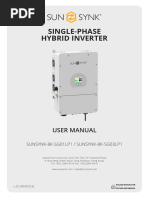 Sunsynk 8kW Hybrid Inverter Manual | PDF | Power Inverter | Solar Panel