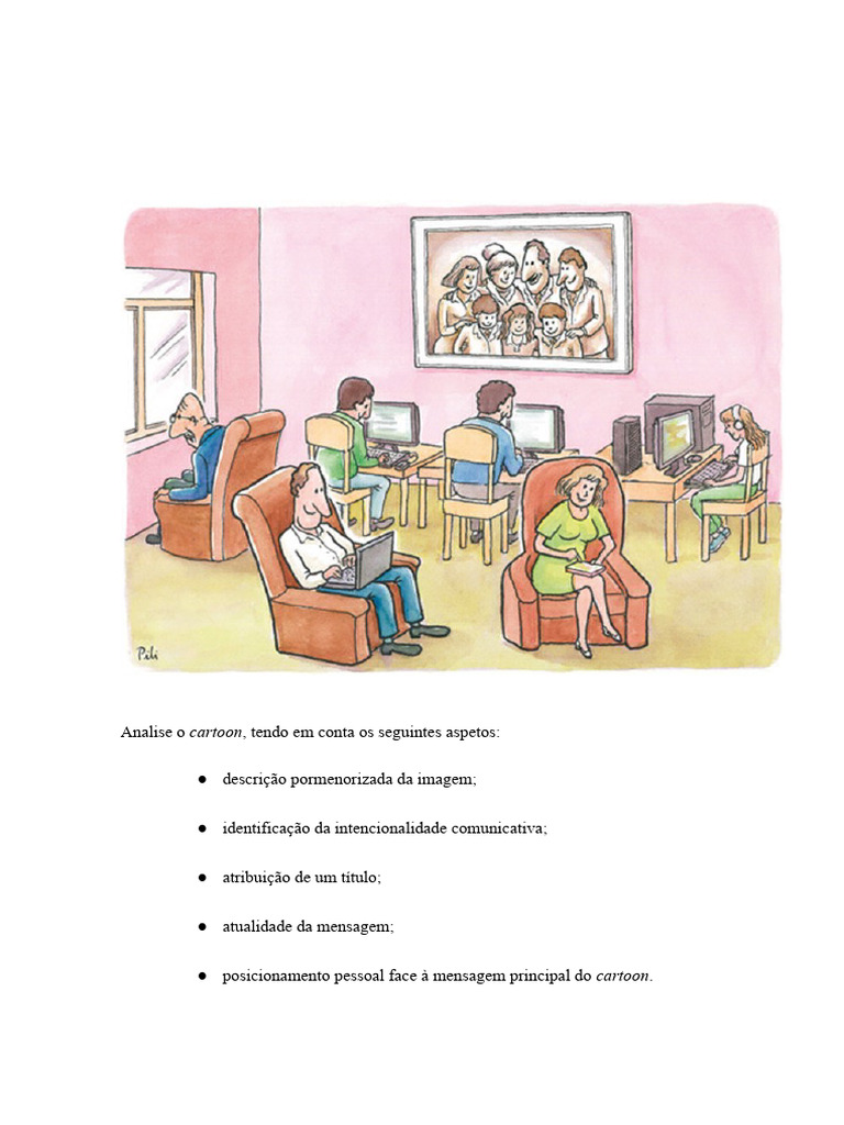 Análise Crítica de Cartoon Familiar | PDF