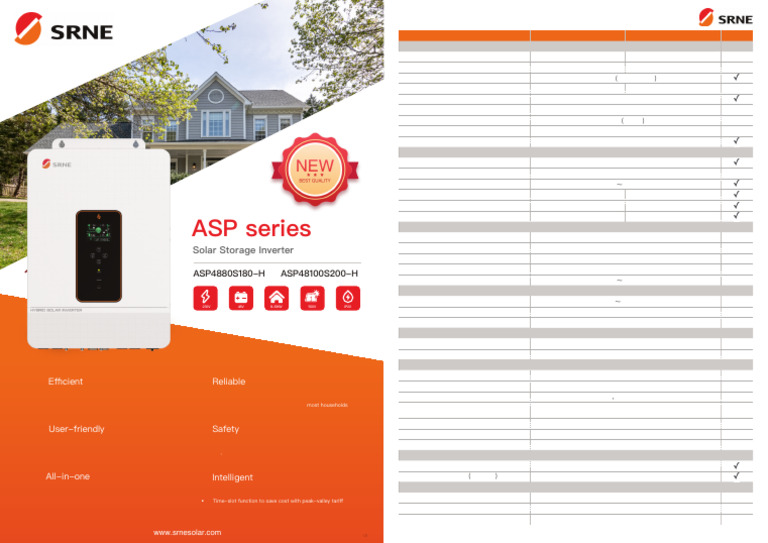 SRNE 10kW Solar Inverter Specifications | PDF | Power Inverter | Mains ...