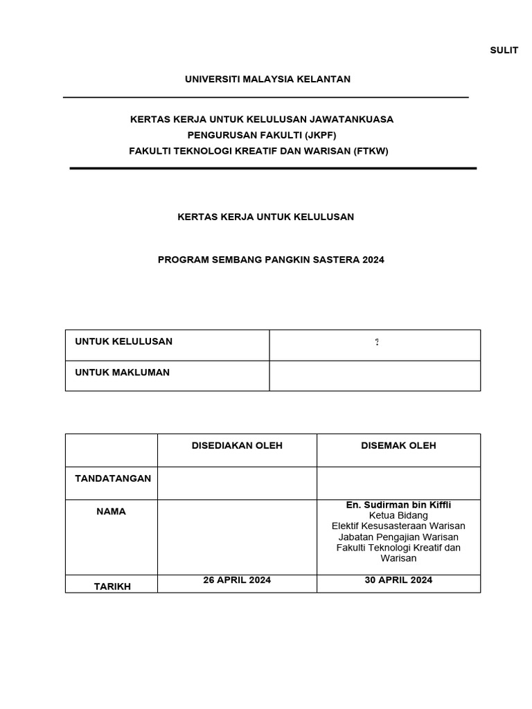 KK Program Pemangkin Sastera | PDF