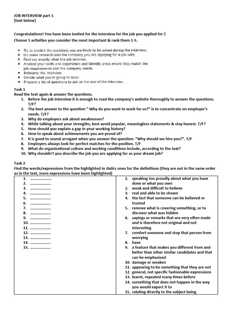 Essential Job Interview Preparation Tips | PDF | Employment | Motivation