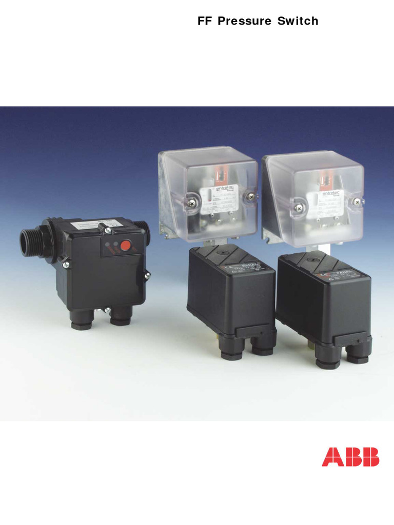 Pressure Switch ABB FF Series | PDF | Switch | Pressure Measurement