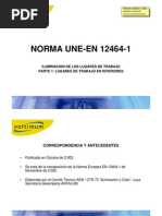 UNE-EN - 12464-1 2022 - Ilum. Lugares Trabajo Int. | PDF