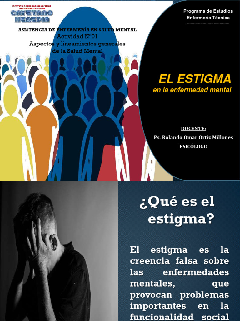 II. El Estigma. | PDF | Trastorno mental | Estigma social