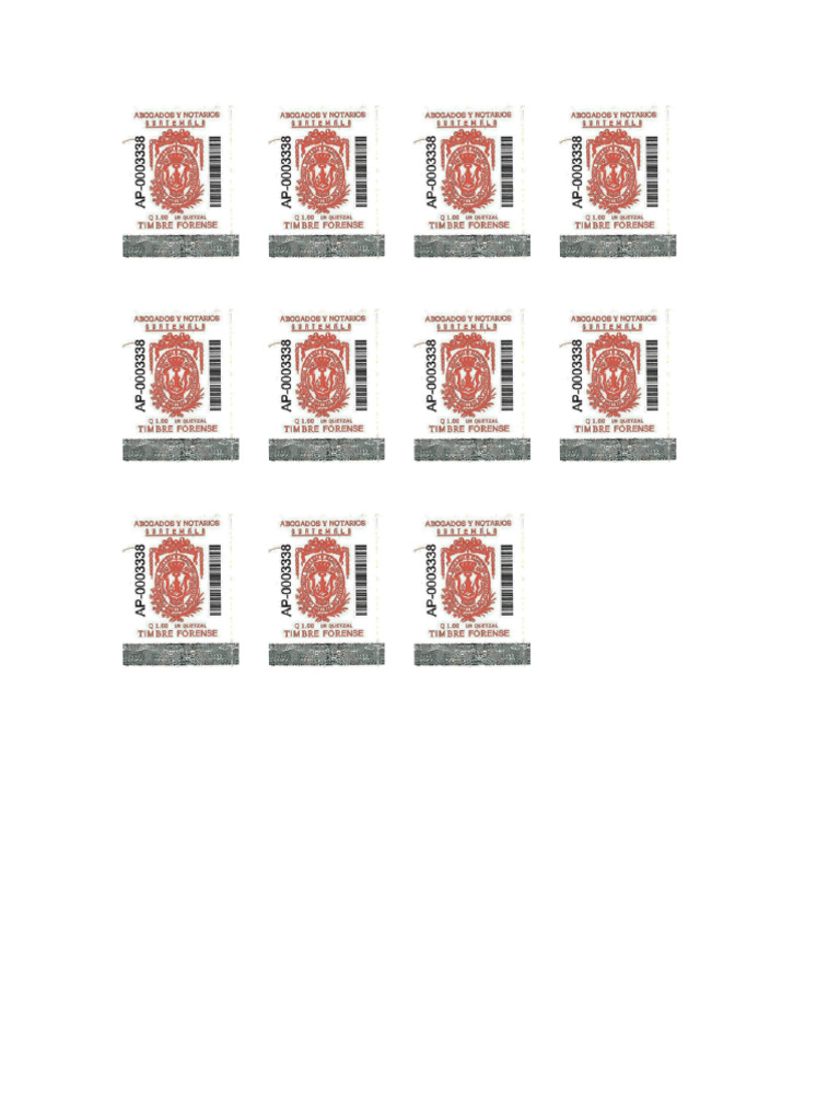 Timbres Forenses | PDF