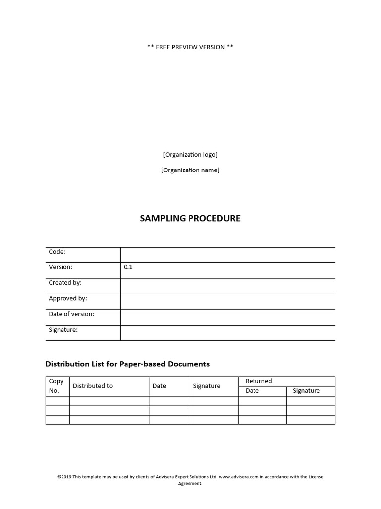 12 Sampling Procedure Preview EN | PDF | Sampling (Statistics) | Calibration